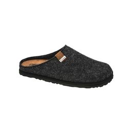 Fischer Markenschuh Herren-Pantoffel Helge in Anthrazit | Gr.: 43