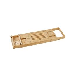Beliani Badezimmerregal LOWES in Braun - (W) 75 x (H) 5 x (L) 23 cm | Gr.: onesize