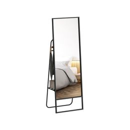 HOMCOM Ganzk&ouml;rperspiegel in Schwarz 50L x 38B x 157H cm | Gr.: onesize