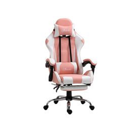 Vinsetto Gaming-Stuhl-64B x 67T x 119-127H cm-Rosa+Wei&szlig; | Gr.: onesize