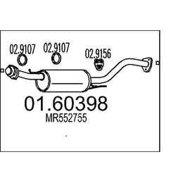 MTS MARKENTECHNIKSERVICEGMBH & CO. KG MTS Endschalld&auml;mpfer 0160398 f&uuml;r MITSUBISHI