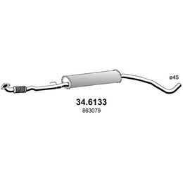 Asso Mittelschalld&auml;mpfer 346133 f&uuml;r Opel