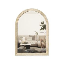 HOMCOM Wandspiegel in Beige 50L x 2B x 70H cm | Gr.: onesize