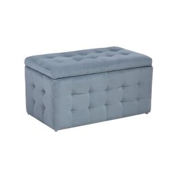 Beliani Ottomane MICHIGAN in Grau - (W) 72 x (H) 40 x (L) 42 cm | Gr.: onesize