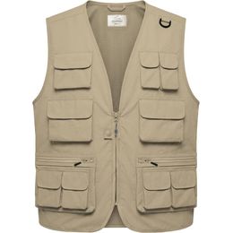 Normani Outdoor Sports Herren Weste Acacia in Khaki | Gr.: 3XL