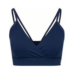 Hummel Sport-BH "Yoga Strap Bra" in Blau | Gr.: XL