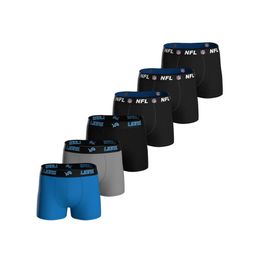 NFL Boxershort 6er Pack in Detroit Lions/Schwarz | Gr.: XL