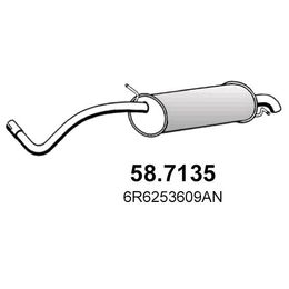 Asso Endschalld&auml;mpfer 587135 f&uuml;r VW