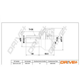 DR!VE+ Gelenksatz, Antriebswelle dp2110101216 f&uuml;r Ford Volvo