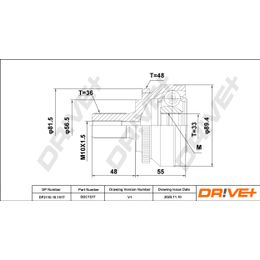 DR!VE+ Gelenksatz, Antriebswelle dp2110101517 f&uuml;r Volvo