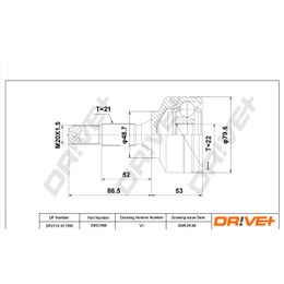 DRIVE+ Gelenksatz, Antriebswelle dp2110101550 f&uuml;r Peugeot Citro&euml;n