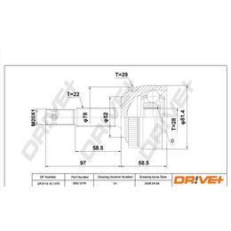 DR!VE+ Gelenksatz, Antriebswelle dp2110101379 f&uuml;r Opel GM Vaughall