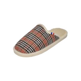 Espadrij l'orginale Hausschuhe CHAUSSON WOOLCHECK in natur | Gr.: 39