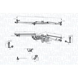 MAGNETI MARELLI Wischergest&auml;nge 085570751010 vorne f&uuml;r VAG