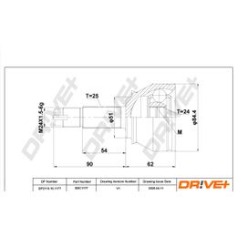 DR!VE+ Gelenksatz, Antriebswelle dp2110101177 f&uuml;r Fiat