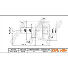 DRIVE+ Gelenksatz, Antriebswelle dp2110101486