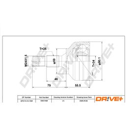 DRIVE+ Gelenksatz, Antriebswelle dp2110101545 f&uuml;r Citro&euml;n