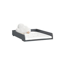 Livinity&reg; Wickelaufsatz, Anthrazit, Holzwerkstoff, Rechteckig, 60x12.6x74.5 cm, Badezimmer, Badezimmerregale, Badregale