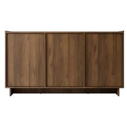 Mirjan24 Sideboard, Nussbaum, Kunststoff, Rechteckig,Rechteckig, 147x82x39 cm, Wohnzimmer, Kommoden & Sideboards, Sideboards