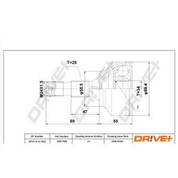 DRIVE+ Gelenksatz, Antriebswelle dp2110101922 f&uuml;r Citro&euml;n