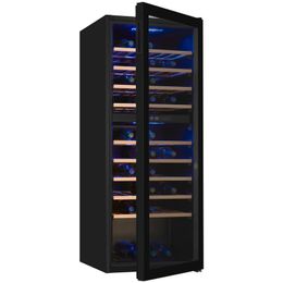 Exquisit Weink&uuml;hlschrank &raquo;WS2-78-GTE-160G&laquo; f&uuml;r 78 Stk. Standardflaschen &aacute; 075l F&uuml;r Weinliebhaber - stilvoll & perfekt temperiert f&uuml;r 78 Flaschen 