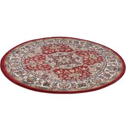 Theko Teppich &raquo;Hamadan 359&laquo; rund 10 mm H&ouml;he Kurzflor, Orient-Optik rot Polypropylen &Oslash; 240cm 1 Stk., 10mm, &Oslash; 240cm