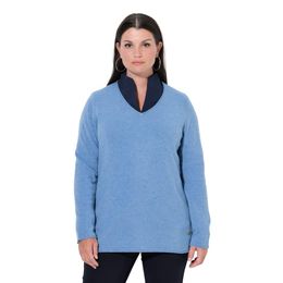 Ulla Popken Pullover in hellblau | Gr.: 54-56