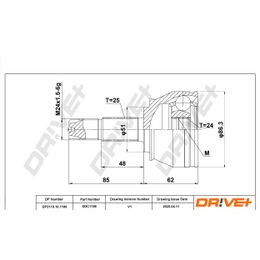 DRIVE+ Gelenksatz, Antriebswelle dp2110101186 f&uuml;r Fiat ABARTH Peugeot