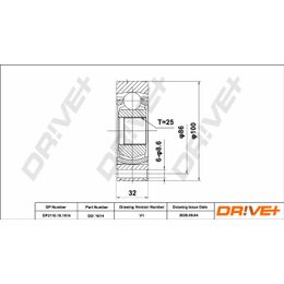 DRIVE+ Gelenksatz, Antriebswelle dp2110101614 f&uuml;r Fiat ALFA ROMEO