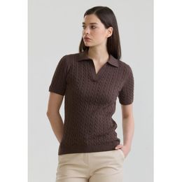 Felix Hardy Polo Shirt Kurzarm in braun | Gr.: S