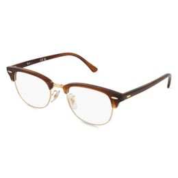 Ray-Ban 0RX5154 CLUBMASTER Brille Unisex | Fassung: Vollrand, Quadratisch, Braun Gestreift