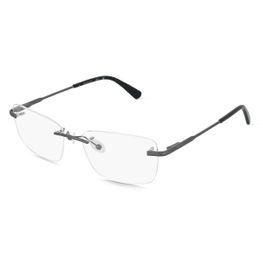 Gant GA50105 Brille Herren | Fassung: Randlos, Eckig, Grau Gl&auml;nzend