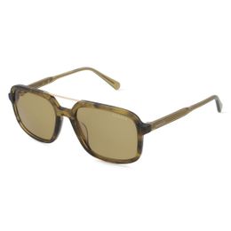 Gant GA00016 | Herren-Sonnenbrille | Fassung: Vollrand, Pilot, Acetat, Gr&uuml;n Hell | Glasfarbe: Braun