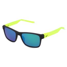 Nike LIVEFREE CLASSIC EV24011 | Unisex-Sonnenbrille | Fassung: Vollrand, Quadratisch, Acetat Spritzguss, Schwarz Gelb | Glasfarbe: Grau
