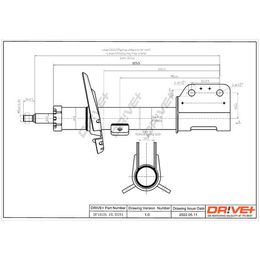 DR!VE+ Sto&szlig;d&auml;mpfer dp1610100181 Vorderachse f&uuml;r Citro&euml;n Peugeot