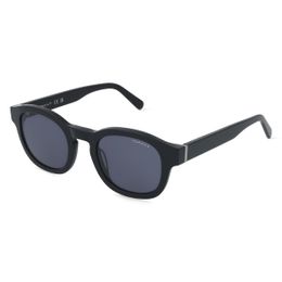 Gant GA00043 | Herren-Sonnenbrille | Fassung: Vollrand, Panto, Acetat, Schwarz Gl&auml;nzend | Glasfarbe: Grau
