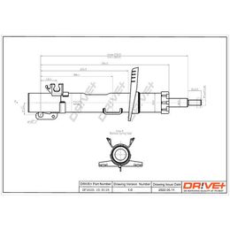 DR!VE+ Sto&szlig;d&auml;mpfer dp1610100118 Vorderachse f&uuml;r SEAT Audi VW Skoda