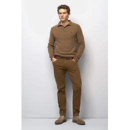 MEYER Herren Chinos "M5 Five 9-6106"senf, Gr. 34, unifarben, 97% Baumwolle, 3% Elasthan, Hosen, in Premium Satin M5 Serie