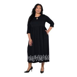 Ulla Popken Kleid in schwarz | Gr.: 62/64