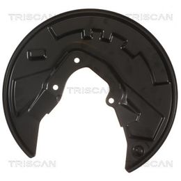 TRISCAN Spritzblech, Bremsscheibe 812528207 Hinterachse links f&uuml;r Peugeot
