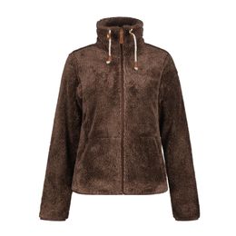 Icepeak Damen Fleecejacke "Icepeak COLONY", braun, Gr. XL, Obermaterial: 100% Polyester, Jacken, schnell trocknendes Material aus Polyester, mit