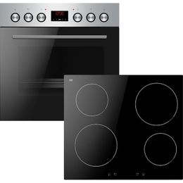 Amica Induktions Herd-Set &raquo;EHI 935 333 E&laquo; Steam Clean Backofen Induktionskochfeld, 1 Stk. tlg. Alles im Griff: Timer, klare Sicht, schnell sauber schwarz 