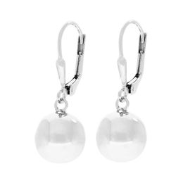Firetti Damen Paar Ohrh&auml;nger &raquo;Schmuck Geschenk Silber 925 Ohrschmuck Patentbrisur Kugel&laquo; silber 10mm, Silber 925 (Sterlingsilber)