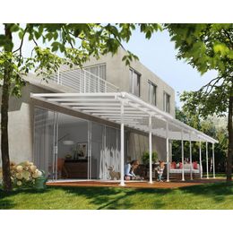 Terrassendach &raquo;Feria Alu Terrassen&uuml;berdachung&laquo; einfache DIY Montage wei&szlig; Aluminium, Polycarbonat (PC) B/H/T: 1.092cm x 305cm x 294cm