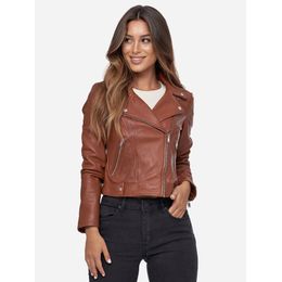 Tazzio Between-Season Jacket 'F507' female size S Cognac