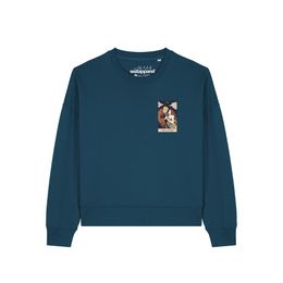 Watapparel Sweatshirt 'Tarot The Lovers ' Damen Gr&ouml;&szlig;e M petrol / mischfarben