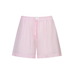 Mey Shorts 'Cotton Stripes' Damen Gr&ouml;&szlig;e 44 rosa / wei&szlig;