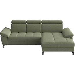 sit&more Ecksofa &raquo;Vanity, L-Form, B: 264 cm,&laquo; Inkl.Sitz-,Kopf-und Armteilverstellung gr&uuml;n 95% Polyester 5% Polyamid B/H/T: 264cm x 84cm x 181cm, 