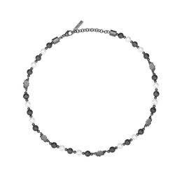 Police Herren Edelstahlkette &raquo;Expression&laquo; mit Perle (synth.) Edelstahl Perlen, L: 55 B: 8mm