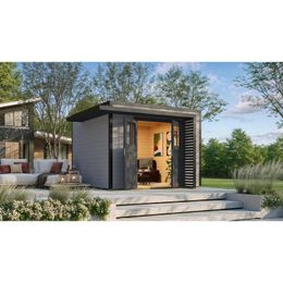 Weka Gartenhaus &raquo;Amberley&laquo; verschiedene Farben Massivholz Fu&szlig;boden im Gartenhaus, ohne Dacheindeckung